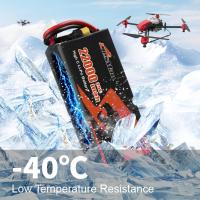 China Klesman Lipo FPV Drone Battery 6S 22.2V 22000mAh 25C UAV Batteries with XT60 Connector 40 Minutes Empty Flight Time for sale