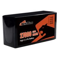 China Racing FPV Drone Compatible Lipo FPV Drone Battery 6S 22.2V 27000mAh 25C UAV Batteries with XT60 Connector for sale