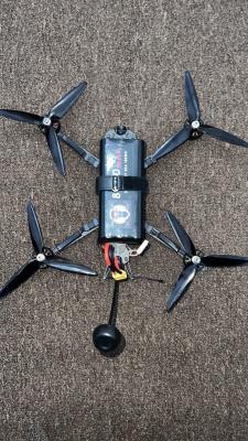 China 7 Inch Balck RC Racing FPV Drone with 2Kg Payload Weight and 5.8G 3W VTX 1.2G ELRS 915 Night Vision Camera Kits for sale