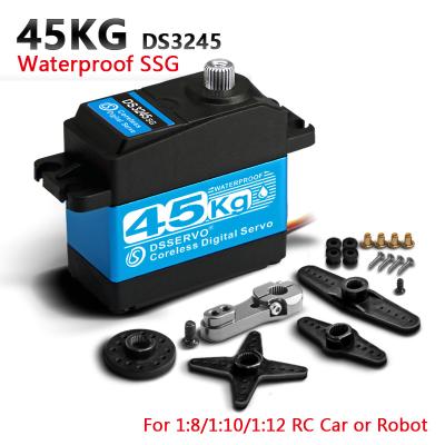 China 45KG High Torque Robot Servo 7.4V RDS3245 Aluminum Case Coreless Motor Servo RC Digital Servo for DIY Robot  FPV drone With U Mount Bracket for sale
