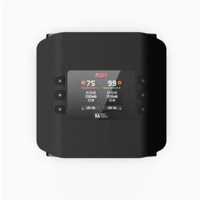 China ISDT K4 Dual-Channel High-Power Lithium Battery Balance Charger AC400W DC 600W 20A for sale