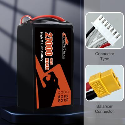 China Lipo drone  battery 6S 8S 12S 22.2 V 29.6V 44.4V  27000mAh 30000 mAh Lipo Battery for Agricultural Drones XT90 Connector for sale