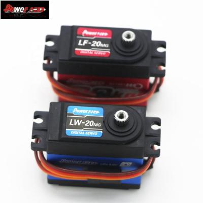 China Hot selling Power HD LF-20MG LW-20MG 20KG Digital Servo HM Cars Aerial Robot Head RC Helicopter Boat Car Better Waterproof for sale