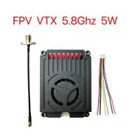 China 5.8G 5W VTX Transmitter with 16CH for Long-Range High-Power FPV Drone Image Transmission for sale