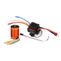 China 9T F540 4370KV+60A ESC with slotted brushless motor kit, 1:10 scale remote control model car for sale