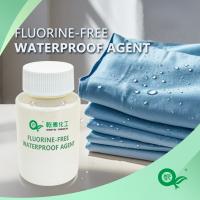 China Fluorine Free Waterproof Agent / Excellent Water Repellency / Does Not Affect Color Fastness / Improves Rubbing Fastness / Free Of Organic Halides / PFOA / PFOS for sale