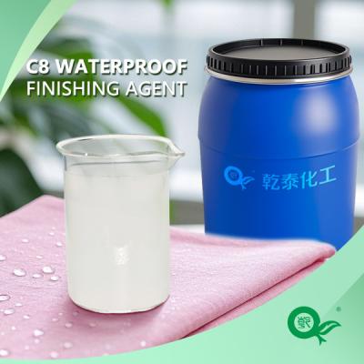 China C8 Waterproof Finishing Agent / Soft To The Touch / Small Color Change / Yellow Becomes Low / Reaching Waterproof Level 6 / Long Duration / Strong Anti Interference Ability for sale