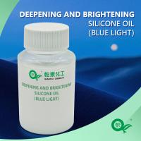 China Hydrophilic Cationic Silicone Textile Softener Oil Light Blue For Deepening Brightening for sale