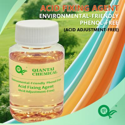 China Environmental-Friendly Phenol-Free Acid Fixing Agent (Acid Adjustment-Free)   Industrial dye fixing agent in textile   Eco dye fixing agent chemistry for sale