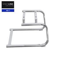 China Office Swivel Chair Accessories Chrome Bow Frame Metal Chair Frame Flat Tube Base for sale