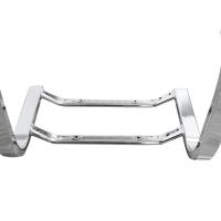 China Office Swivel Chair Accessories Chrome Bow Frame Metal Chair Frame Flat Tube Base for sale