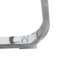 China Office Swivel Chair Accessories Chrome Bow Frame Metal Chair Frame Flat Tube Base for sale