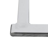China Office Swivel Chair Accessories Chrome Bow Frame Metal Chair Frame Flat Tube Base for sale