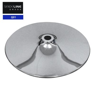 China Chrome Bar Stools Accessories Plated Color Round Swivel Chair Base 300mm 380mm 400mm for sale