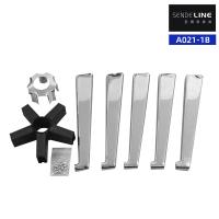 China Disassemble Swivel Chair Accessories Chrome / Spray Bifma Test Five Star Foot Base for sale