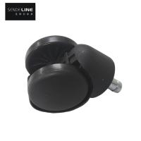 China Nylon Office Chair Casters Replacement 200kg Load Capacity Universal silent wheel for sale