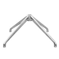 China Replacement Office Chair Metal Base polished Aluminum Alloy With Casters for sale