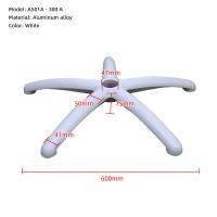 China rotary lifting Office Chair Metal Base Lifting Mechanism 60mm Wheels Dia 600mm for sale