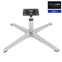 China Height Adjustable Office Chair Metal Base Aluminum Alloy Swivel Chair Base With Legs for sale