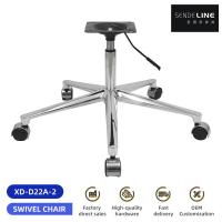 China Stylish Black Office Chair Aluminum Base Height Adjustment With Metal Frame for sale