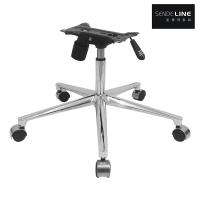 China Stylish Black Office Chair Aluminum Base Height Adjustment With Metal Frame for sale