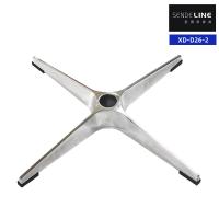 China Comfortable Adjustable Metal Office Chair Base Aluminum Alloy Four Star Swivel Base for sale