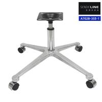 China Aluminum Alloy Polished Office Chair Metal Base With Wheels Four Star Feet for sale