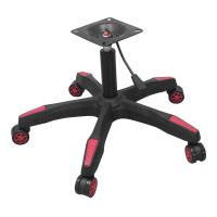 China Flexible Five Star Office Chair Nylon Base Smooth Rolling Chair Base Multi Color for sale