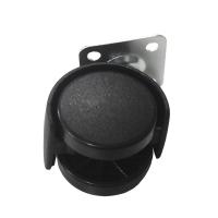 China Black 40mm Office Chair Wheel Replacement Pulley For Smooth Movement for sale