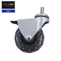 China 200kg Load Metal Black Office Chair Hub Replacement Medical Universal Wheel for sale