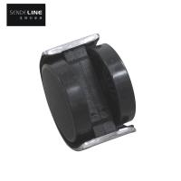 China Black Stainless Steel Office Chair Wheel Replacement Nylon 50mm Silent Wheel for sale