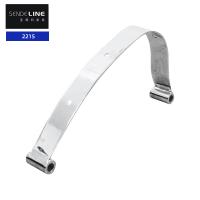 China Easy Installation Chair Armrest Replacement Chrome Plated Iron Handrail for sale