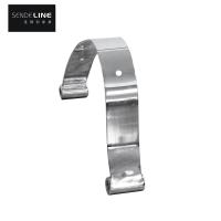 China Easy Installation Chair Armrest Replacement Chrome Plated Iron Handrail for sale