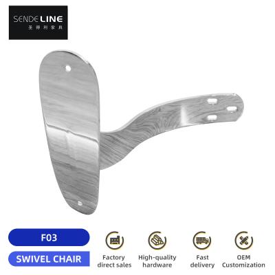 China Chrome Plated Iron Office Chair Armrest Replacement Ergonomic For Large Class Chairs for sale