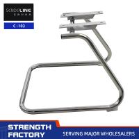 China Chrome plating Office Chair Metal Frame Electroplated / Black Bow Frame for sale