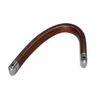 China Modern Style Solid Wooden Chair Armrest Comfort Reddish Brown For Home / Office for sale