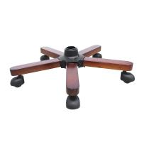 China Modern Office Chair Accessories Five Star Foot Base Wooden Chair Leg Replacement for sale