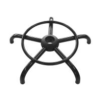 China Black Bar Stool Accessories Swivel Chair Foot Rings Five Star Foot Base for sale
