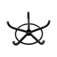 China Black Bar Stool Accessories Swivel Chair Foot Rings Five Star Foot Base for sale