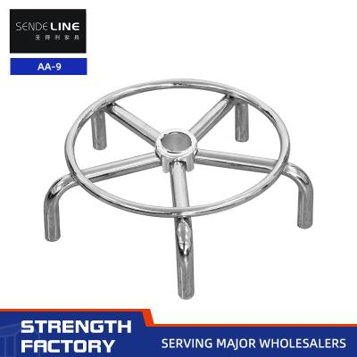 China Chrome Bar Stool Accessories Swivel Chair Foot Rings 430mm Five Star Foot Base for sale