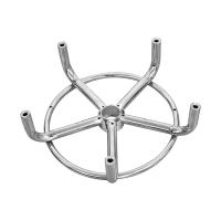 China Chrome Bar Stool Accessories Swivel Chair Foot Rings 430mm Five Star Foot Base for sale