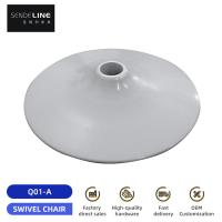 China Gold / White Modern Bar Stool Accessories Restaurant Swivel Chair Round Base for sale