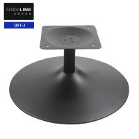 China Leisure Chair Bar Stool Accessories 360° Rotating Horn Plate Round Swivel Chair Base for sale