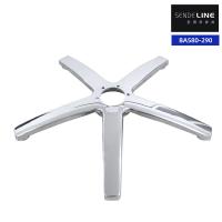 China Beauty Salon Trim Barber Chair Accessories Chrome Plated Five Star Base for sale