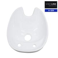 China Ceramic Shampoo Hair Salon Chair Parts white Color 510X600×230mm for sale