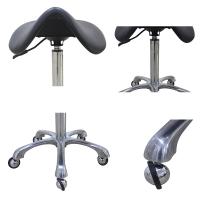 China PU Saddle Seat Cushion Barber Dentist Swivel Bar Stool Cushions Swivel Chair Spares for sale