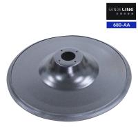 China Black Electroplated Color Barber Chair Base With Circular Spray  3.0 Wall Thickness for sale