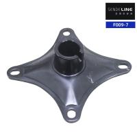 China 123X123mm Barber Chair Base Program Oil Pump Tray Turntable And Black Color for sale