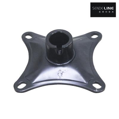 China 123X123mm Barber Chair Base Program Oil Pump Tray Turntable And Black Color for sale