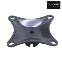 China 123X123mm Barber Chair Base Program Oil Pump Tray Turntable And Black Color for sale